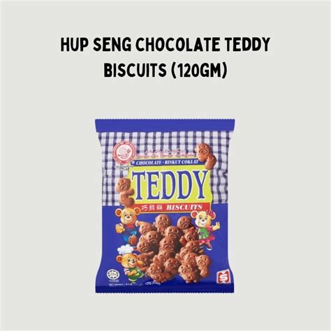 Teddy Chocolate Biscuits 120gm Shopee Malaysia