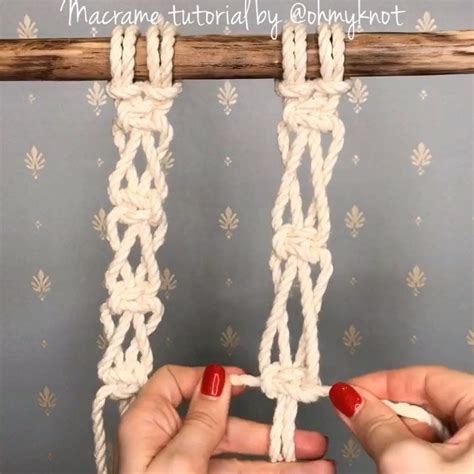 Macrame Decor Studio On Instagram How To Tie Switch Knot Watch Slow Video On YouTube Link