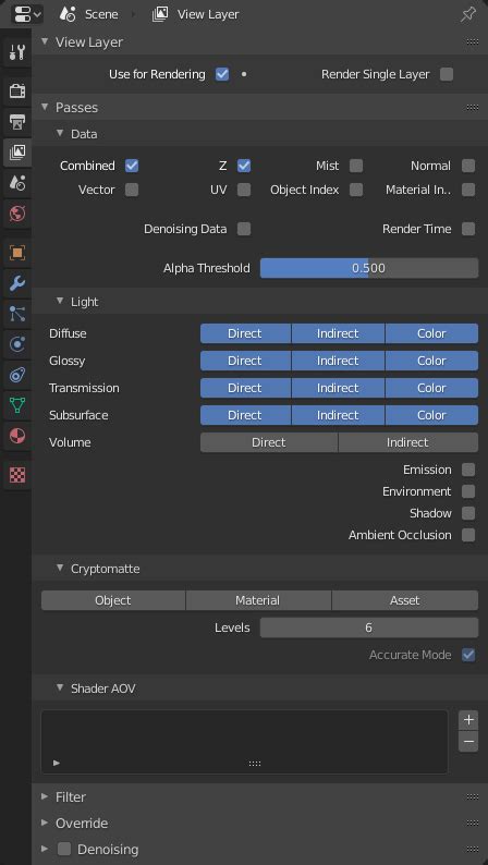 rendering - Save all render passes to EXR image? - Blender Stack Exchange