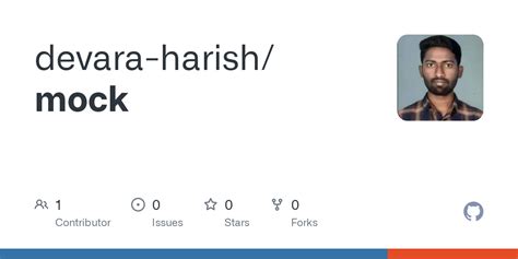 GitHub Devara Harish Mock