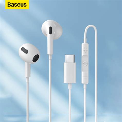 Baseus Encok C17 Type C Wired In Ear Earphone Type C Audio Jack Daraz