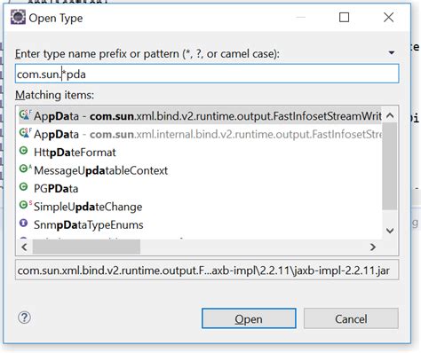 camelcasing what is use of camel case in eclipse resource type
