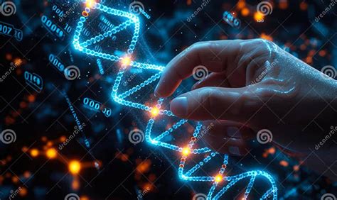 A Futuristic Representation Of A Human Hand Interacting With A Glowing