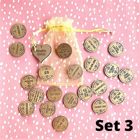 Romantic And Naughty Tokens Sex Valentines Gift Ideas Couples Pleasure Tokens Sex Tokens Naughty