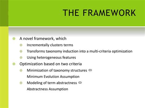 Ppt A Metric Based Framework For Automatic Taxonomy Induction