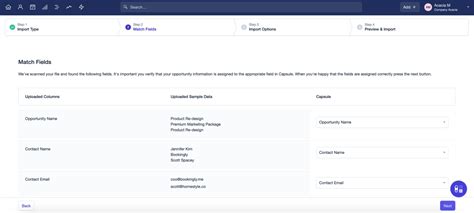 Importing Opportunities Capsule Crm