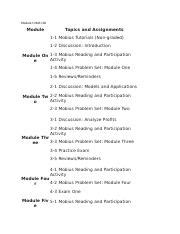 Module MAT Docx Module MAT Module Topics And Assignments Mobius Tutorials Non