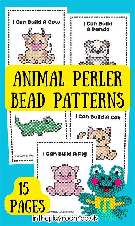 25 Animal Perler Bead Templates For Crafting Fun Animal Bead Craft