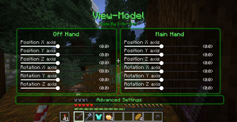 View Model Minecraft Mod