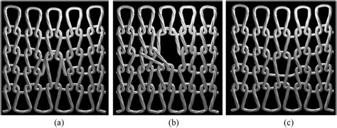 The Weft Knitted Fabric Simulation Of Fancy Structures A Tuck B