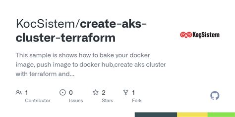 github kocsistem create aks cluster terraform this sample is shows