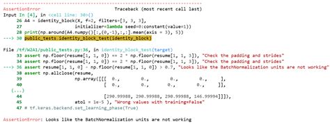 Residualnetworks Assertionerror Looks Like The Batchnormalization