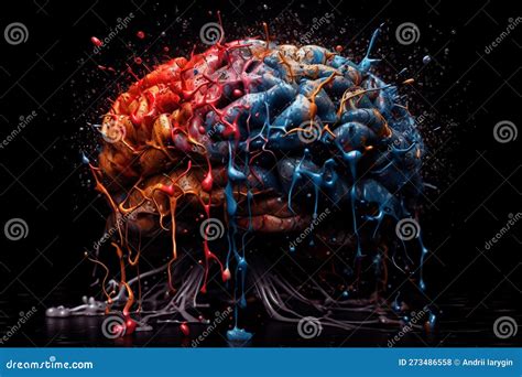 Brain Explosion Confused Emoticon Has Boiling Head Shocked Character