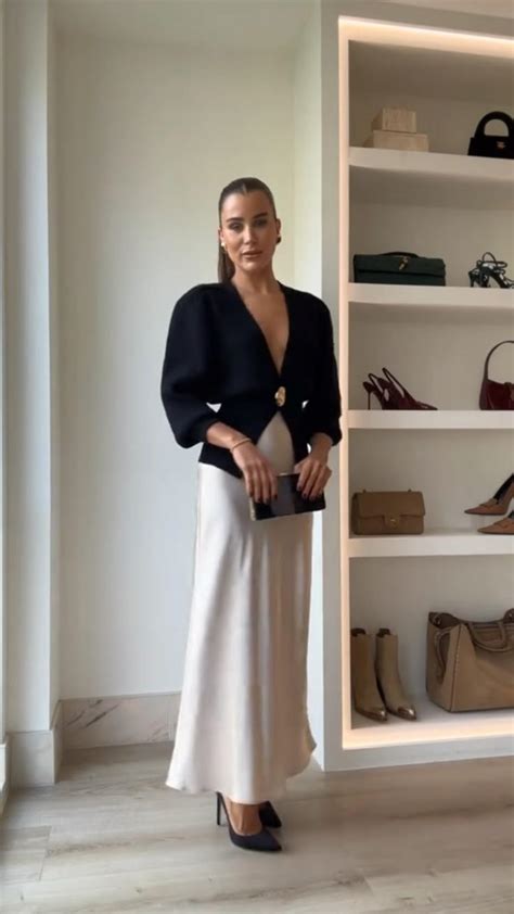 Elegant Fall Outfit By Yasmin On Tiktok Zara Skirt Outfit Beige