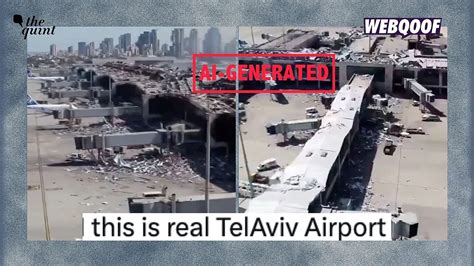 Fact Check Ai Generated Video Viral As Real Visuals Of Israels Tel
