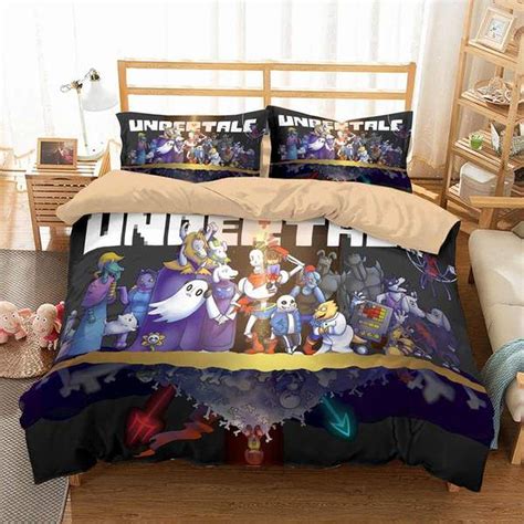 3d Undertale Video Game Duvet Cover Bedding Set Unique Anime Apparel For Fans