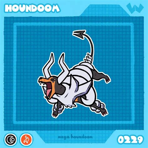 Lvarts A Pokemon A Day 1 5 24 Bonus Mega Houndoom Join Me On My Journey Of Drawing Every