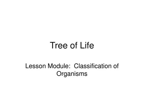 PPT Tree Of Life PowerPoint Presentation Free Download ID