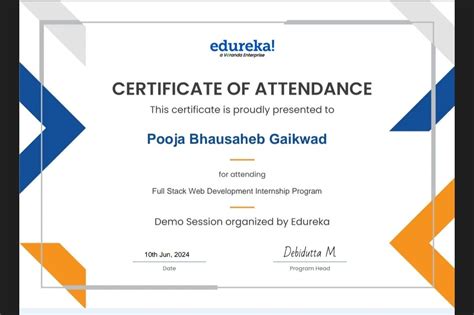 attended a web development demo session pooja gaikwad posted on the