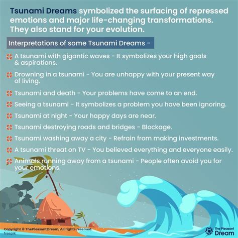 Tsunami Dream – 37 Dream Plots And Their Meanings | Dream symbols ...