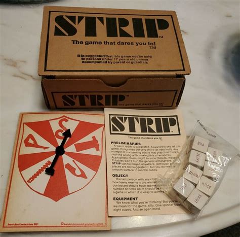 Strip The Game That Dares You To Vintage Game 1979 Leader Mccormick New