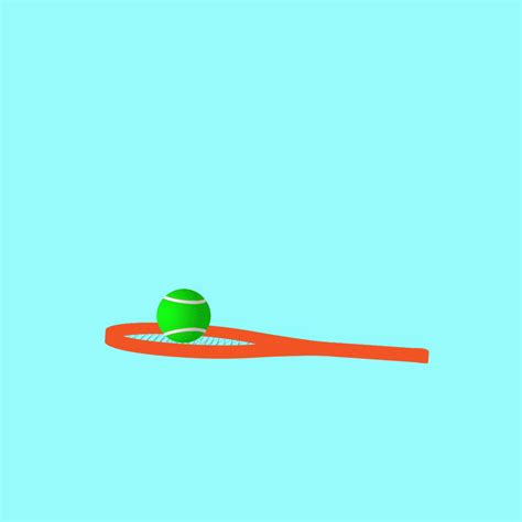 Cartoon Bouncing Tennis Ball
