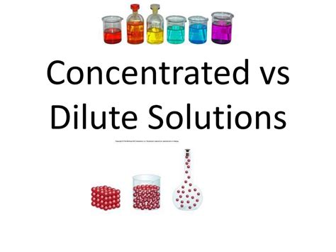 Concentrated Vs Dilute Solutions