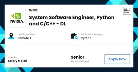 system software engineer python and c c dl job ai nvidia
