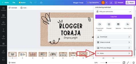 Cara Menyimpan Ppt Di Canva Hp Dan Laptop Blogger Toraja