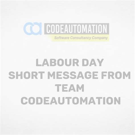 codeautomation on linkedin labourday teamwork innovation