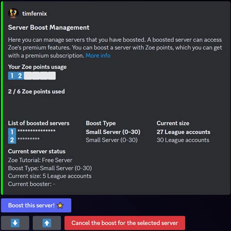 Boost Command Zoe Discord Bot Wiki