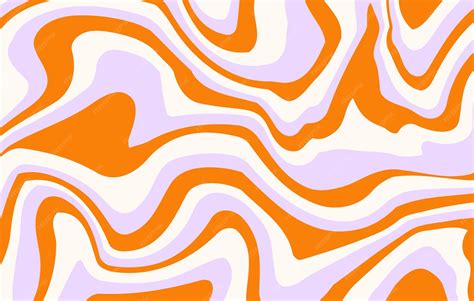 Premium Vector Abstract Horizontal Groovy Background With Colorful Distorted Waves Trendy