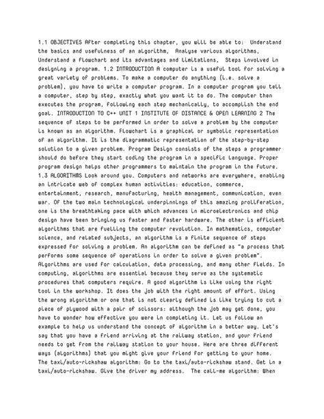 Programming Notes 1 Objectives After Completing This Chapter You