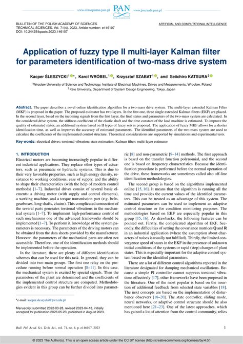 Pdf Application Of Fuzzy Type Ii Multi Layer Kalman Filter For