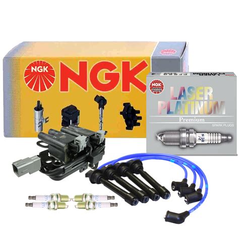 Ngk Dis Ignition Coil Wires 4 Laser Platinum Spark Plugs Kit For