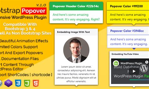 Bootstrap Popover Responsive Wordpress Plugin By Szthemes Codecanyon
