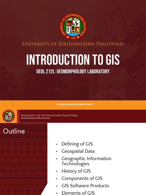 1geol 212lintroduction To Gis Pdf Geographic Information System Computing
