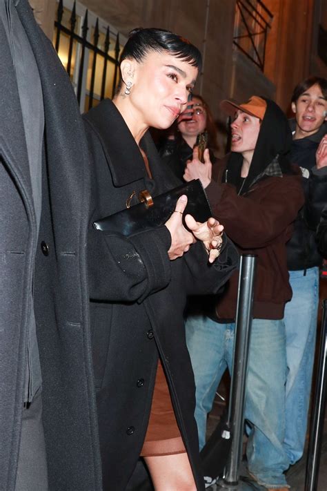 Zoe Kravitz Leaving Ysl Party In Paris 02272024 • Celebmafia