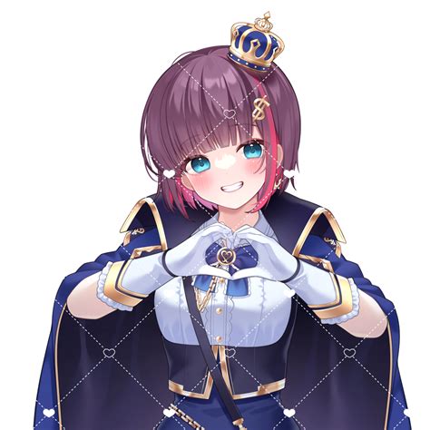 Chitetan Commentary Request Copyright Request Girl Blue Bow Blue Cape Blue Skirt Blush