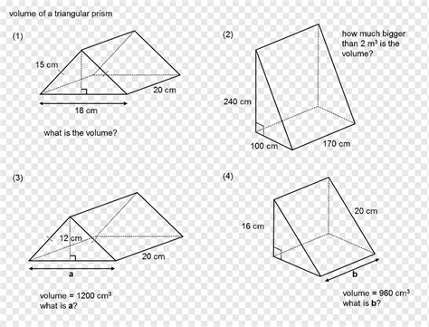Volume Of A Triangular Prism Worksheet
