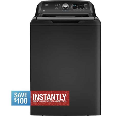 Ge 45 Cu Ft Water Level Control Top Load Washer In Diamond Gray