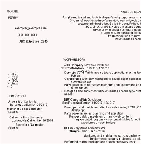 Great Programmer Analyst Trainee Resume Examples LiveCareer