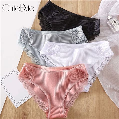 Cutebyte 35 75kg Women Panty Soft Cotton Underwear Breathable For Sexy