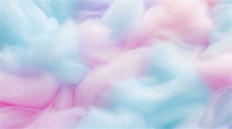 Ai Generated Colorful Cotton Candy Background In Soft Pastel Color