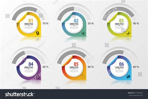 다이어그램 프레젠테이션 디자인 요소 백분율인포그래픽벡터 그림 스톡 벡터로열티 프리 357378434 Shutterstock