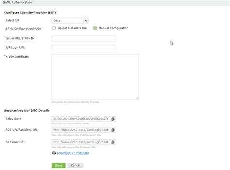 Saml Authentication