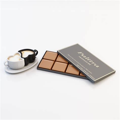 커피 세트 4 로맨틱 하트 커피 컵 초콜릿 상자 높은 폴리 모델 커피 테이블 준비 3d 모델 8 Max 3ds Dxf Fbx Unknown