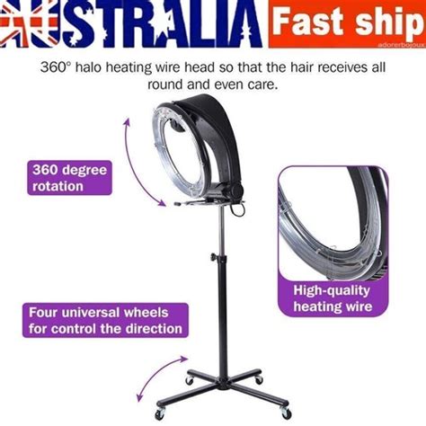 Standing Hair Dryer Accelerator Colour 360 Rotating Halo Rolling Salon