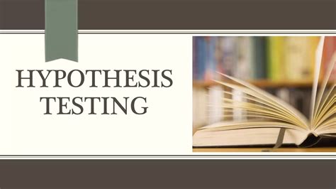 Hypothesis Testing Inferential Statistics Pt 2 Ppt