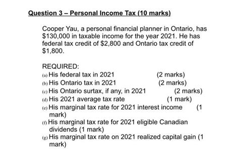 Estion 3 Personal Income Tax 10 Marks Cooper